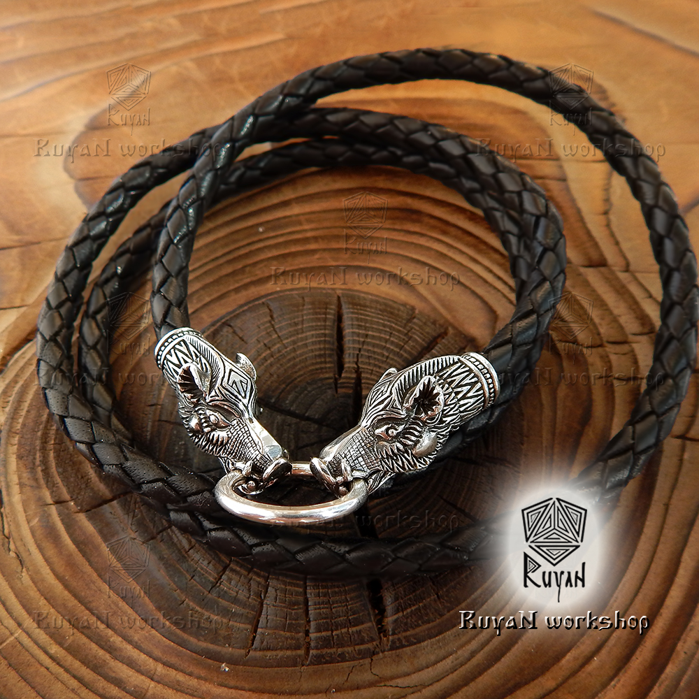 Wolves necklace or bracelet 2 in 1 - Ruyan