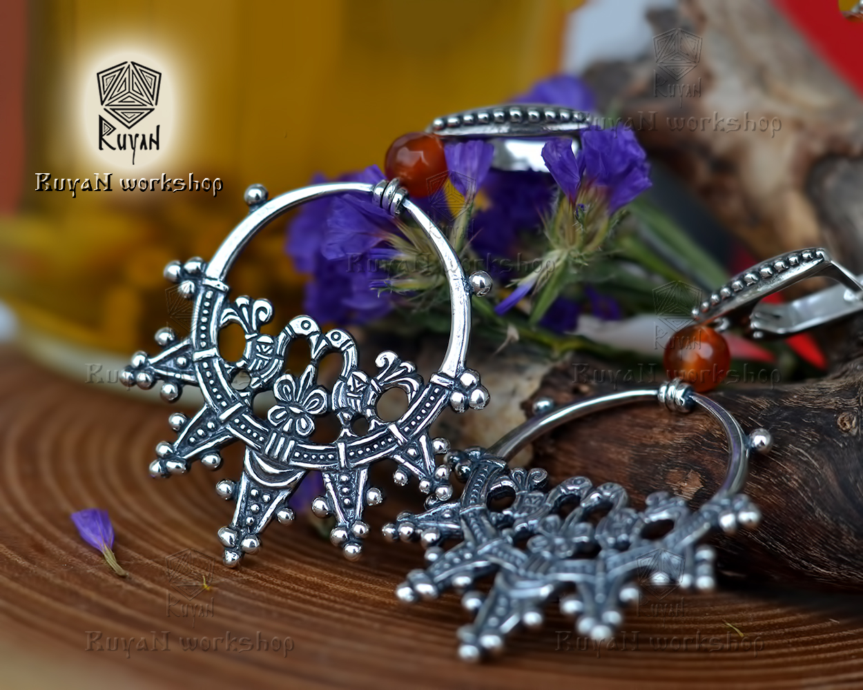 Medieval earrings Pagan Birds - Ruyan
