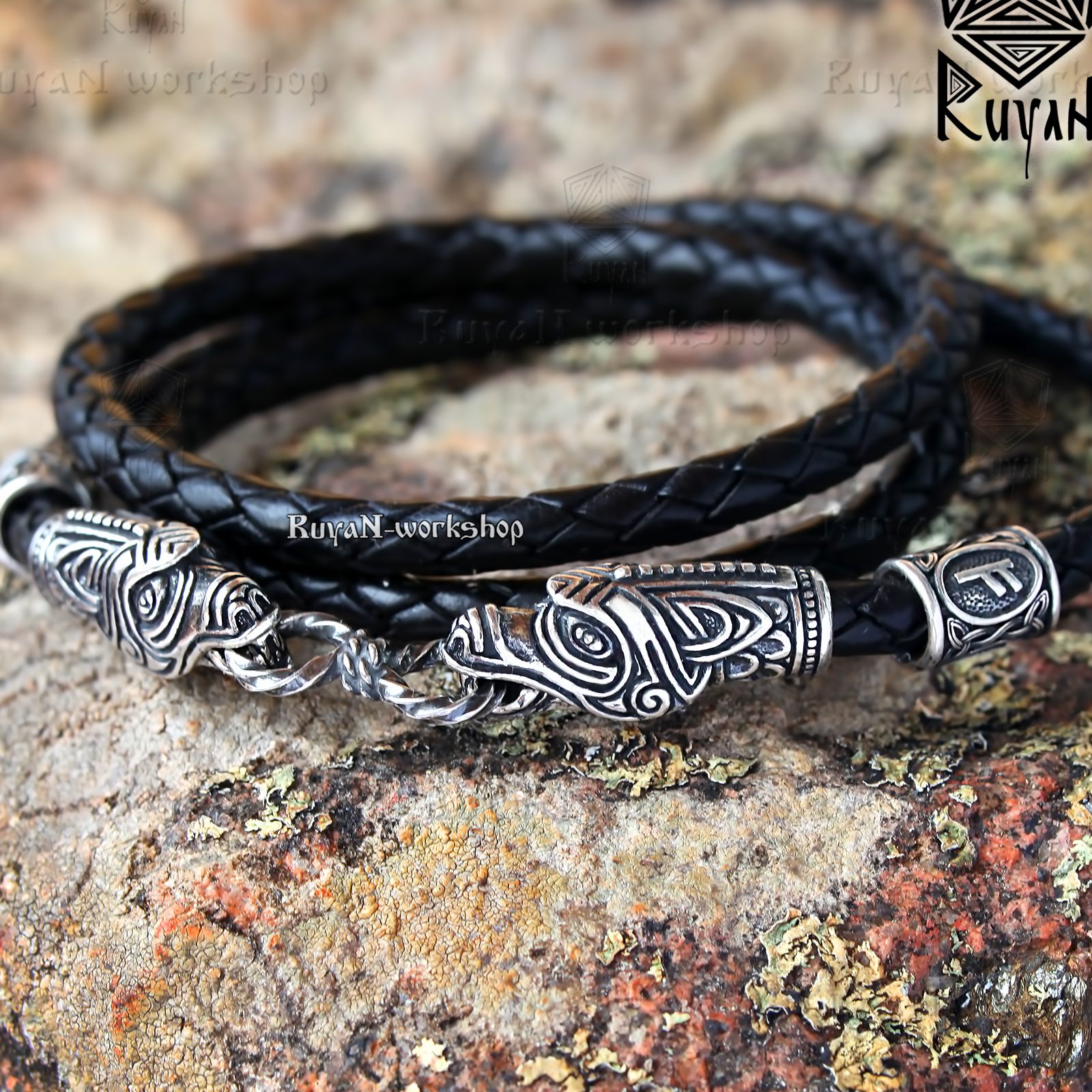 Wolves necklace or bracelet 2 in 1 - Ruyan